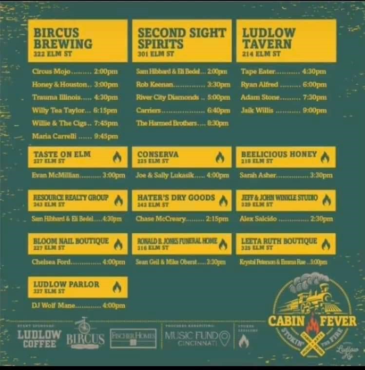 Cabin Fever Music + Arts Festival > City of Ludlow > Events